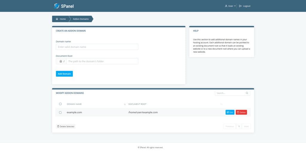 Getting Started with SPanel | ScalaHosting KB