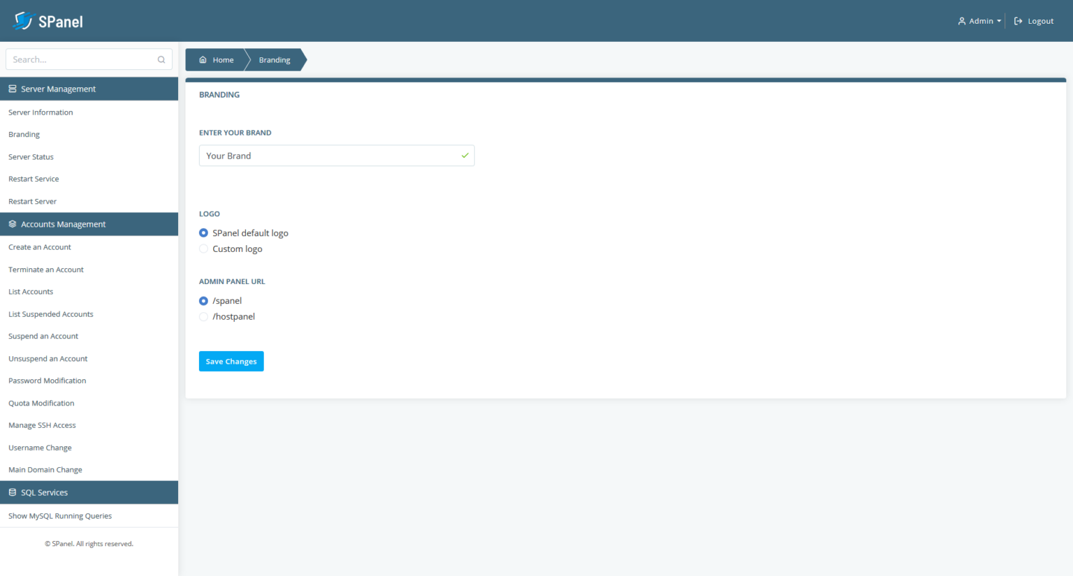 Getting Started with SPanel - Knowledge base - ScalaHosting