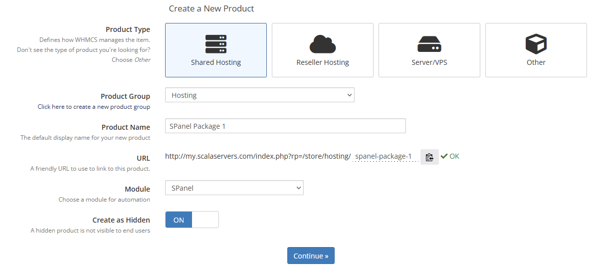 How to Configure the WHMCS SPanel Provisioning Module? - Knowledge base - ScalaHosting