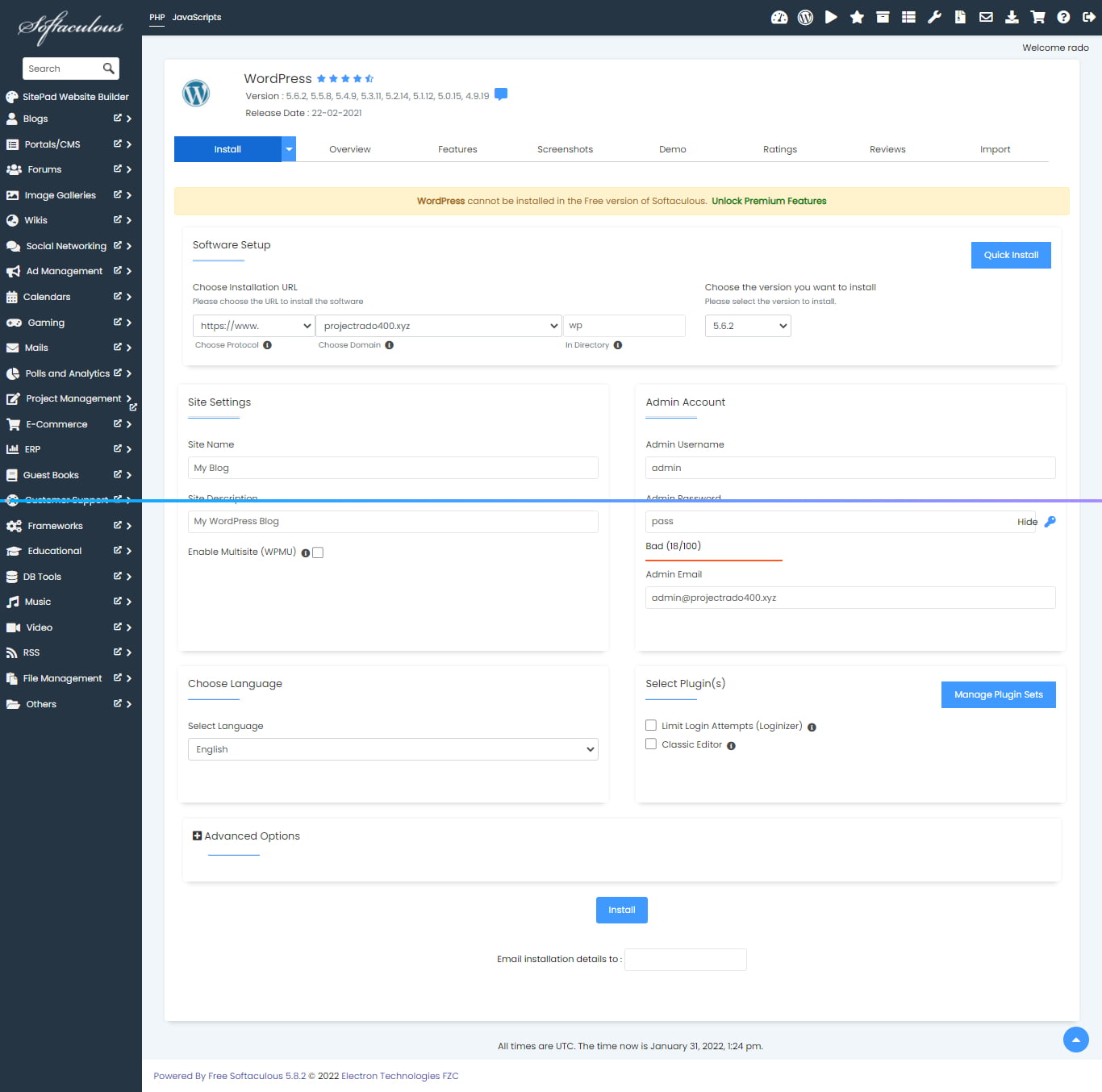 How to Configure WordPress with a One-Click Installer? - Knowledge base - ScalaHosting